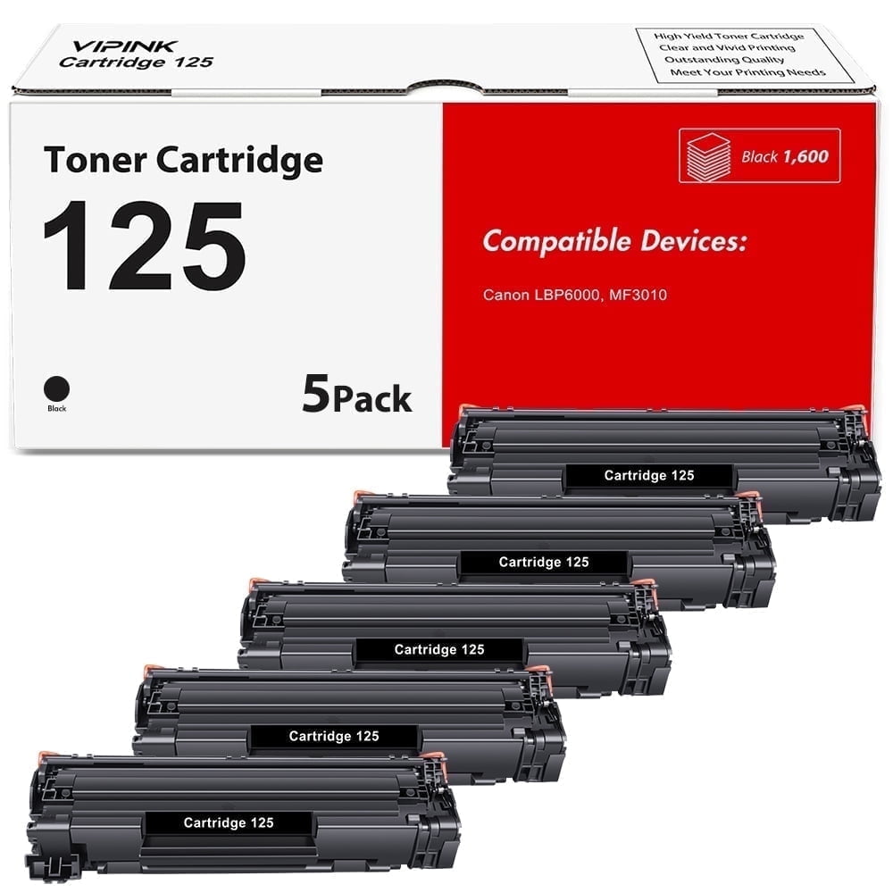 125 CRG-125 Black Toner Cartridge Compatible for Canon Cartridge 125 ...
