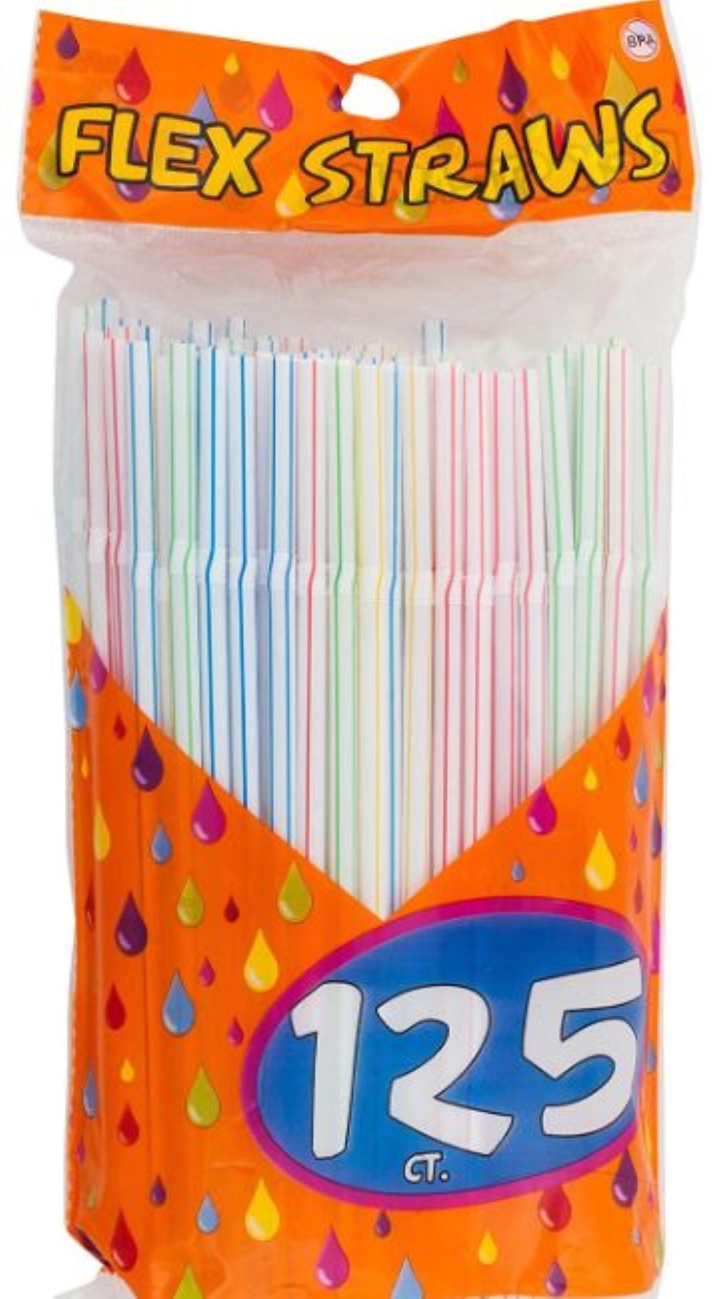 Jacent Flex Straws Assorted Stripe Colors (Pack of 3) - Walmart.com