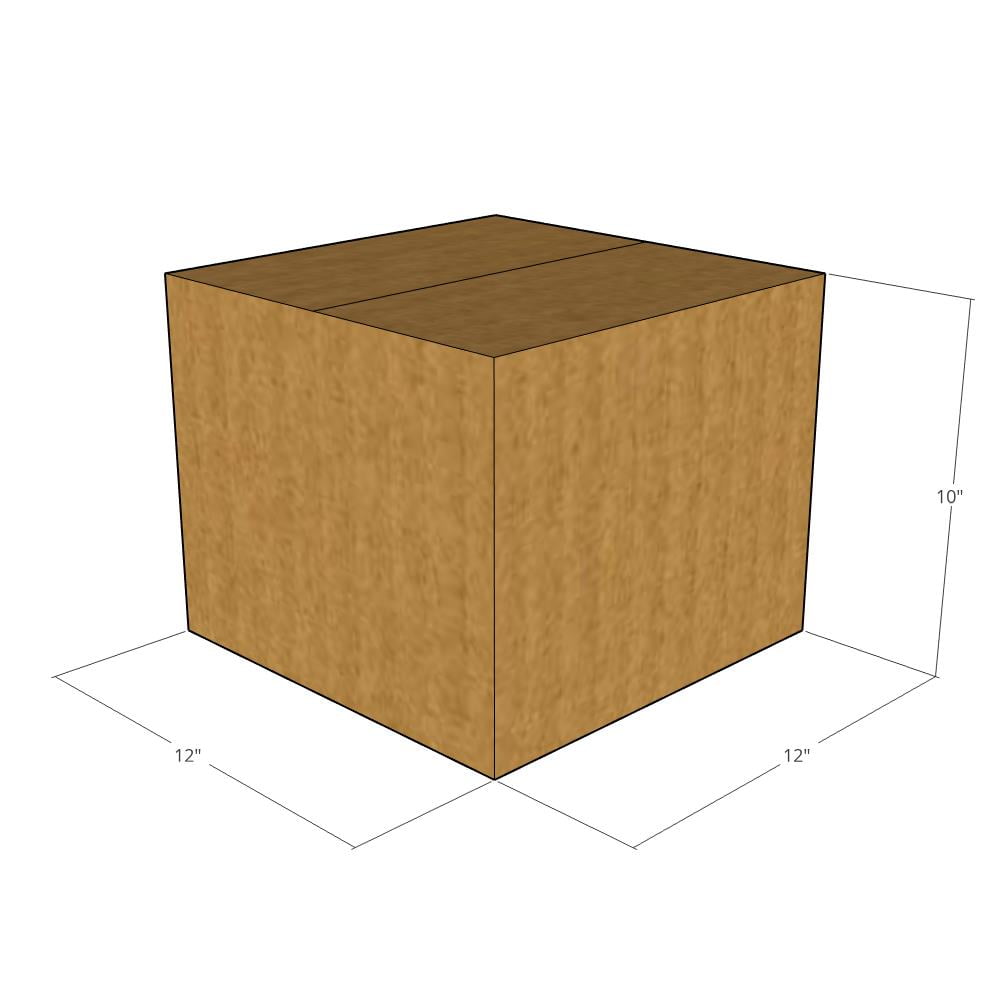 125 - (LxWxH) - 12x12x10 - 32 ECT New Corrugated Boxes - Walmart.com