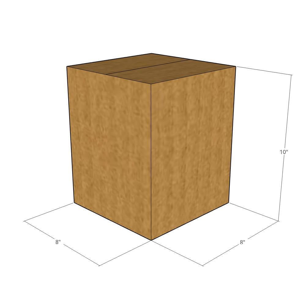 125 - (LxWxH) - 8x8x10 - 32 ECT New Corrugated Boxes - Walmart.com