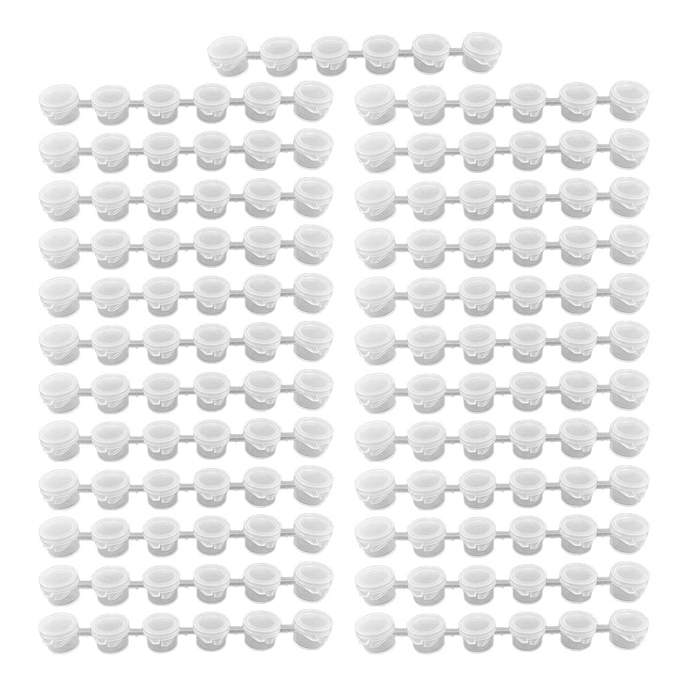 125 Pcs Paint Empty Box Oil Watercolor Holder Palettes Case Pigment ...