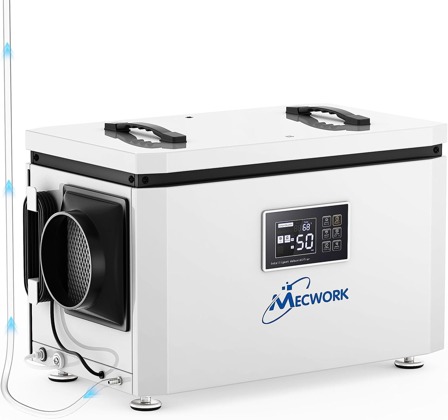 125 Pints Commercial Dehumidifier with Pump and Drain Hose, Mecwork ...