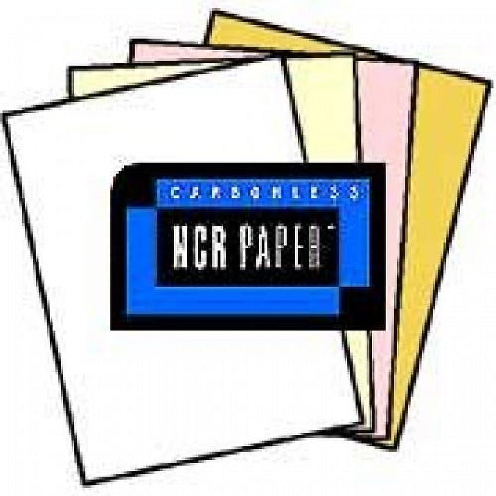 125 Sets of 4 Part NCR® Paper, 01932, White, Canary, Pink, Gold ...