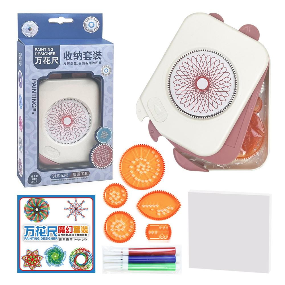 125 White (small teeth) (E)$Flower ruler set children's art painting ...