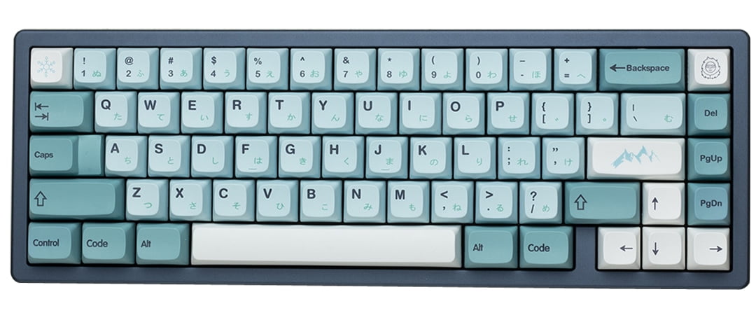 125 XDA Keycaps PBT Dye-Sublimated XDA Profile for Mechanical Keyboard with English Japanese ...