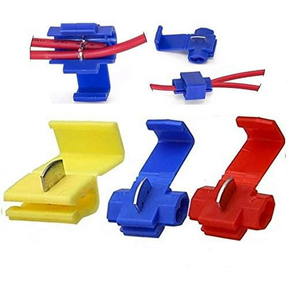 125 count Solderless Quick Splice Snap Wire Splitter Tap Connectors ...