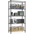 1250 lbs 5 Tier Shelf Metal Storage Shelves Wire Rack Closet Organizers ...