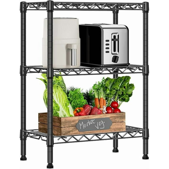 1250 lbs Steel Heavy Duty 5-Tier Utility Shelving Unit Steel Organizer ...
