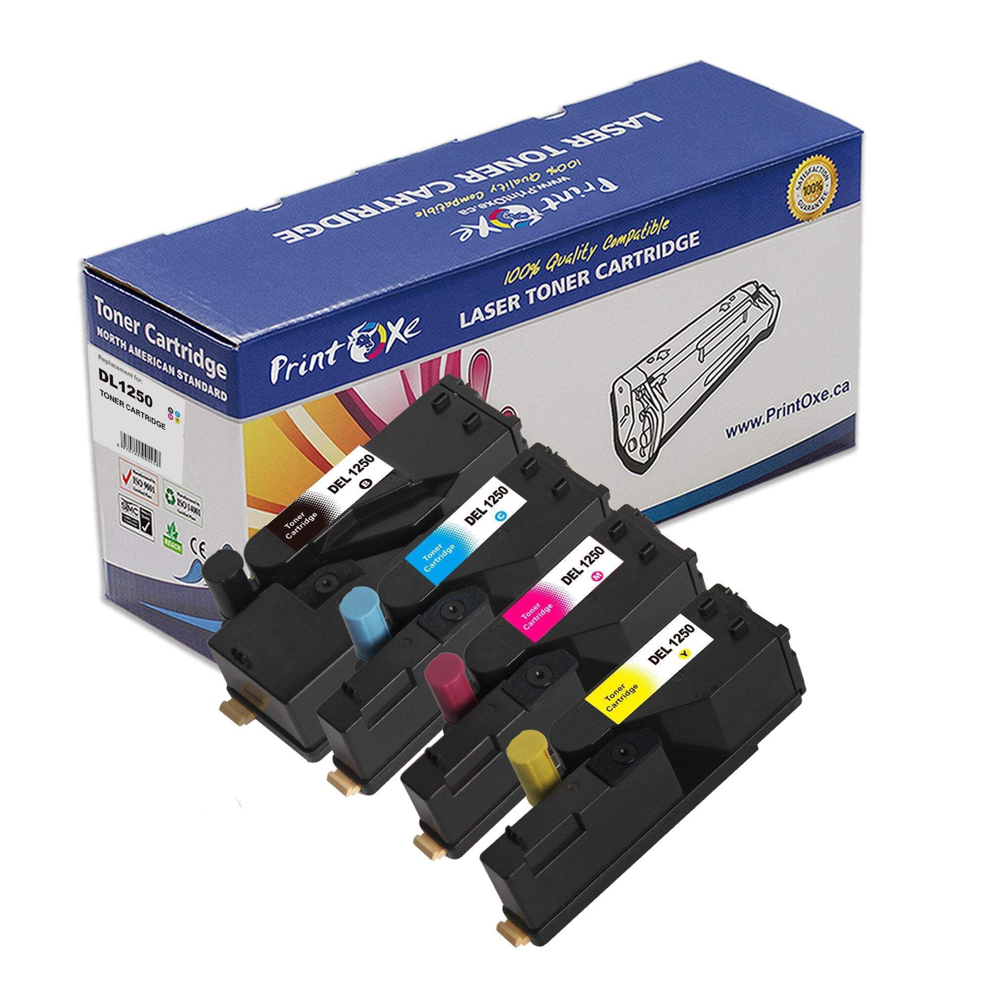 1250C Compatible Set of Toner Cartridges for Dell - Walmart.com