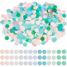 240g Large Sequins for Crafts 8 Colors Flat Round Sequin Paillettes PVC ...
