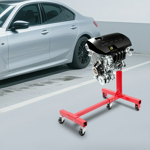 1250lbs Engine Repair Stand, 4 Metal Arms & Jack-Locking Safety Design ...