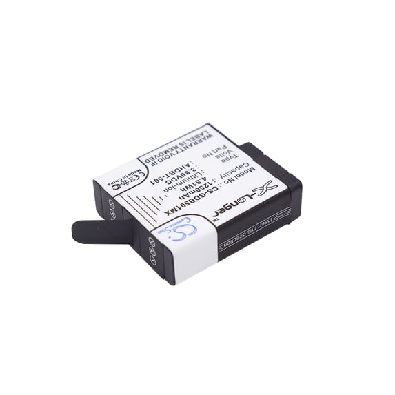 1250mAh AHDBT-501 High Capacity Battery for GoPro Hero 5 ASST1 CHDHX ...