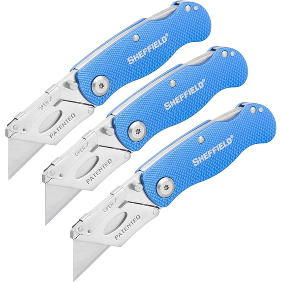 12514 Folding Utility Knife 3 Pack,Stocking Stuffers, Gifts for Men ...