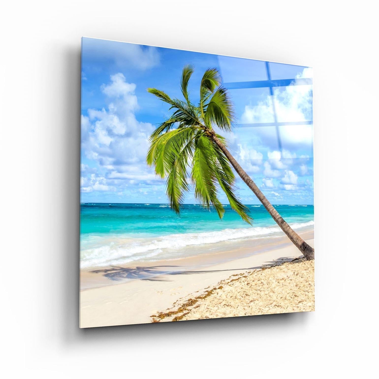Palm Tree"・Glass Wall Art - Walmart.com