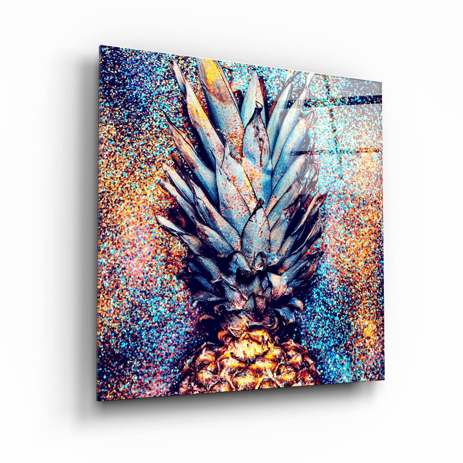 Pineapple"・Glass Wall Art - Walmart.com