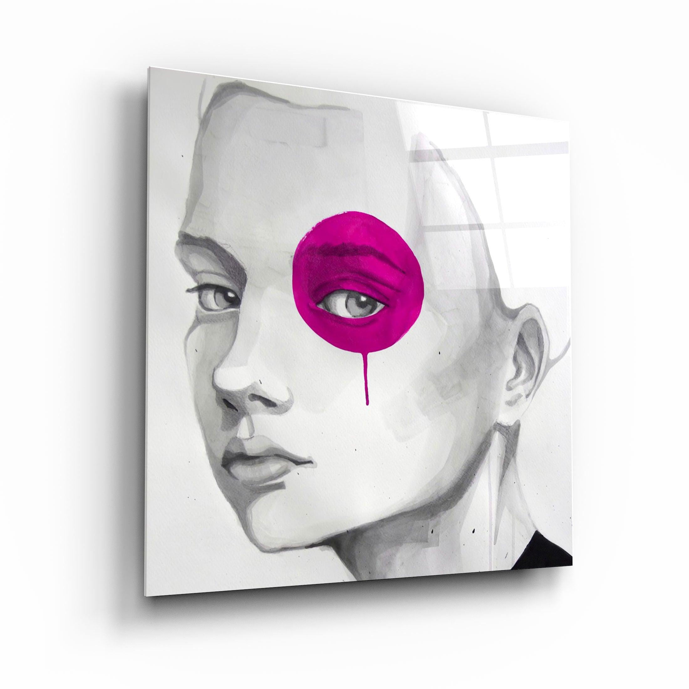 Purple Eye"・Glass Wall Art - Walmart.com