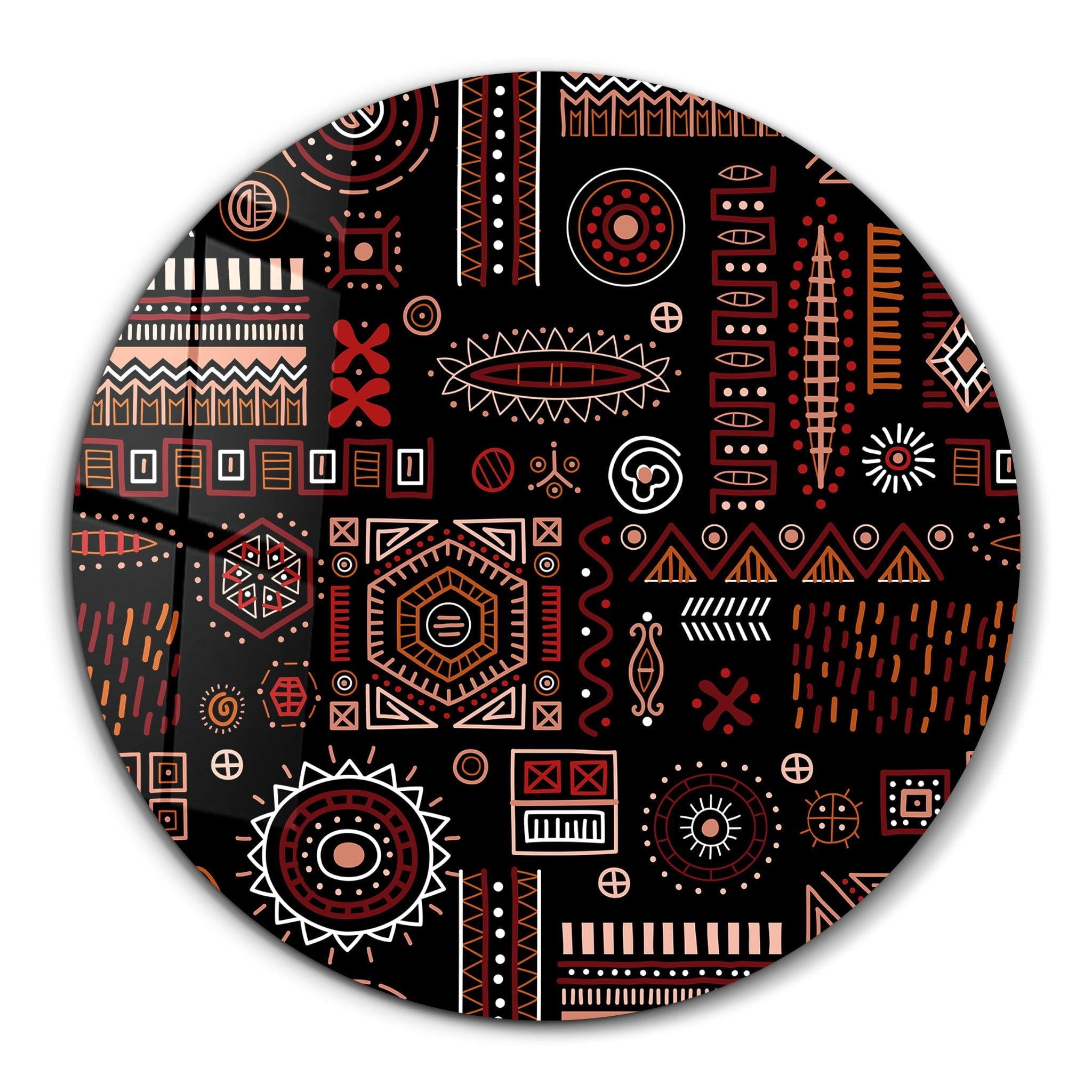 Scandinavian Black"・Rounded Glass Wall Art - Walmart.com