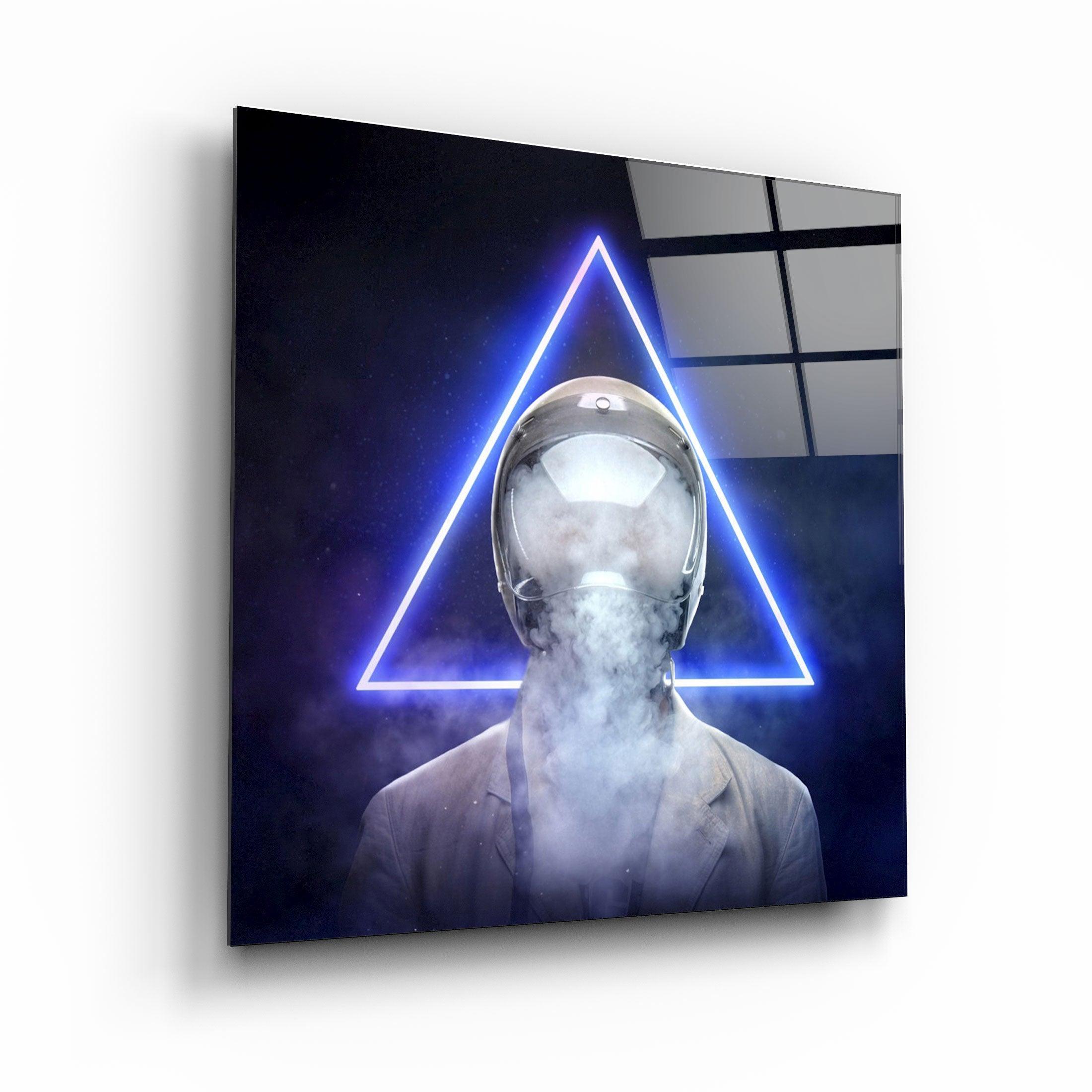 "Smoky Face"Glass Wall Art - Walmart.com