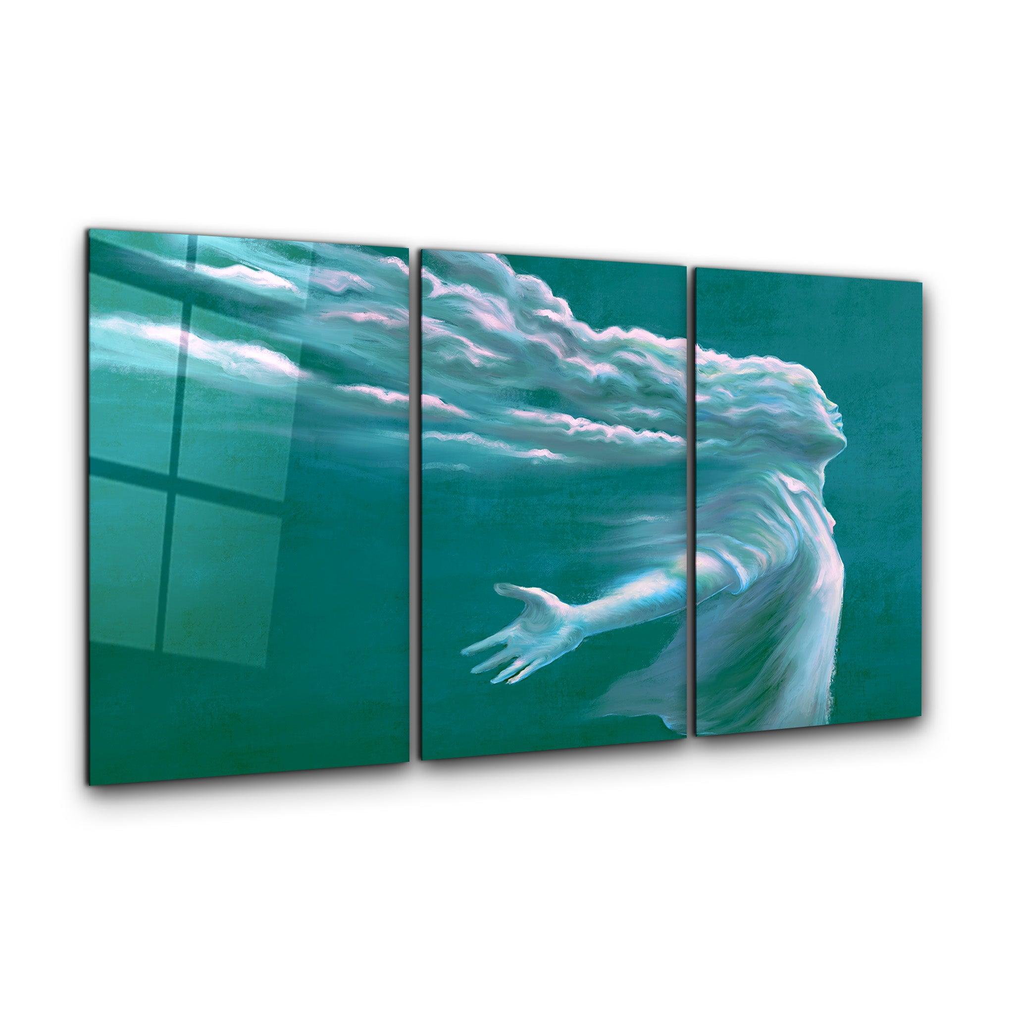 "Spirit Of Green - Trio"・Glass Wall Art - Walmart.com