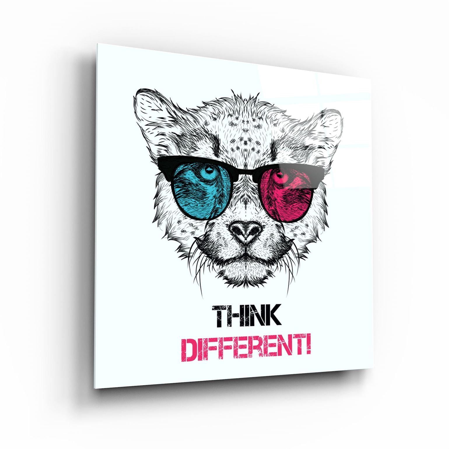Think Different"・Glass Wall Art - Walmart.com