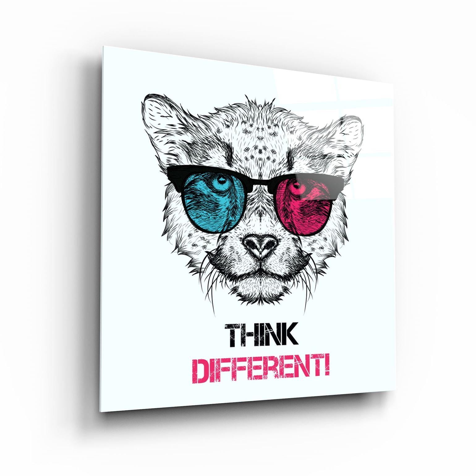 "Think Different"Glass Wall Art - Walmart.com