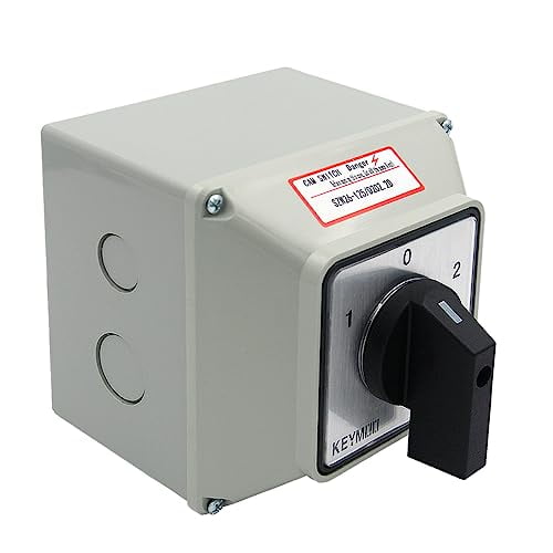 125A Rotary Changeover Switch with Master Switch Exterior , 660V 3 ...