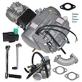 125CC 4-Stroke Engine Motor, Engine With Air-Cooled & Carburetor ...