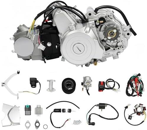 125CC Engine Kit Semi Auto Engine 3 Speed with Reverse Electric Start ...