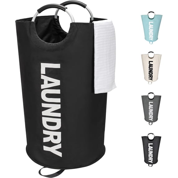 125L X-Large Laundry Basket, Freestanding Tall Clothes Hamper ...