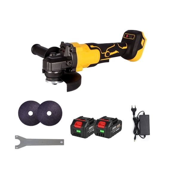 125MM 18V Brushless Electric Angle Grinder Battery Grinder Rechargeable ...