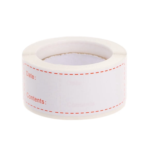 125PCS Date Contents Storage Labels Rolls 2.95x0.98 Inch Self Adhesive ...