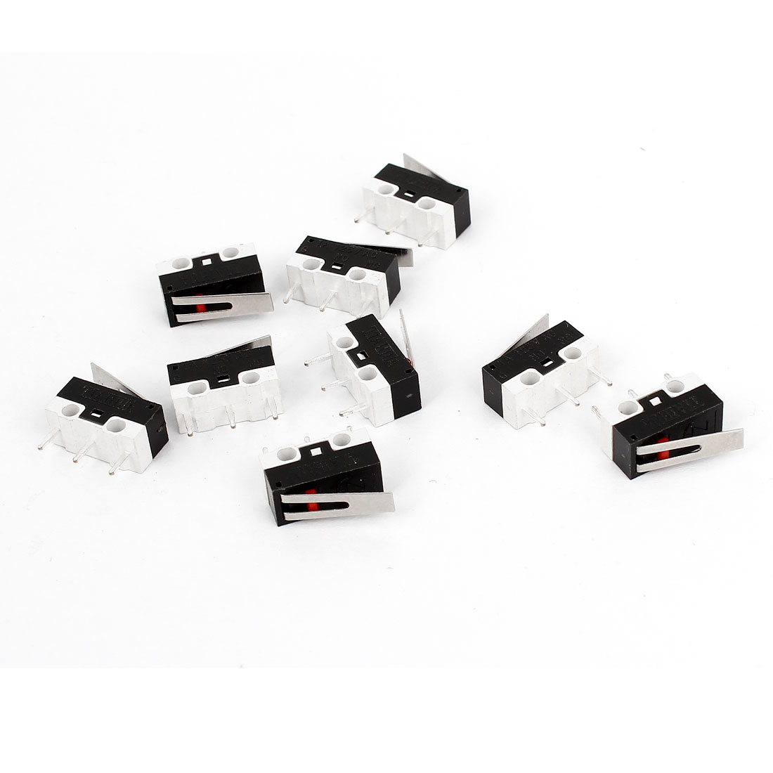 125V 1A 3 Pin SPDT NO+NC Lever Arm Limit Micro Switch 10 Pieces ...
