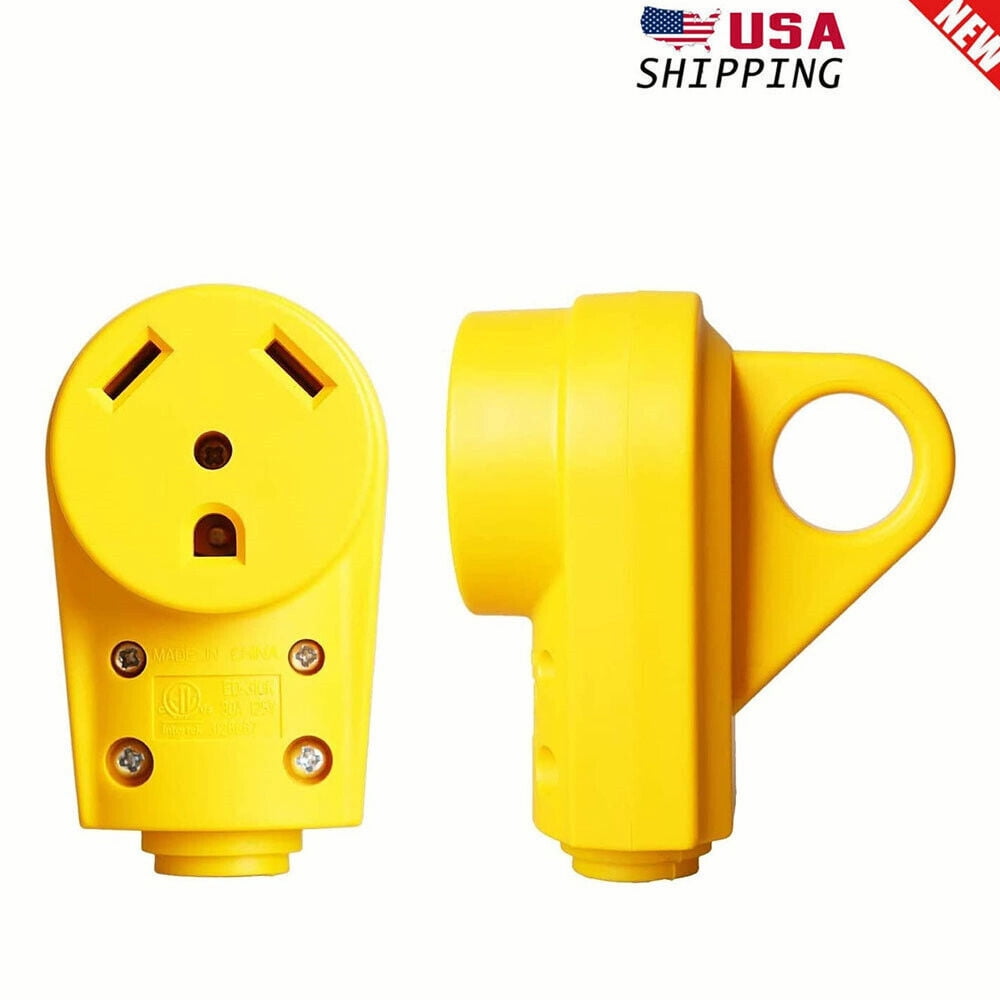 125V/30Amp Heavy Duty Rv Female Replacement Receptacle Plug With Handle ...