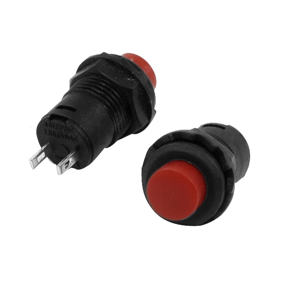 125V 3A 250V 1.5A SPST On/Off SPST Momentary Pushbutton Switch 2pcs ...