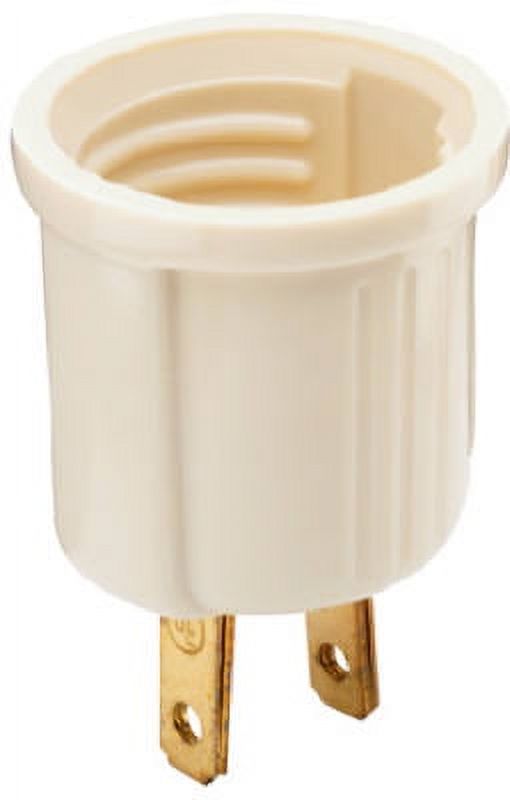 125V 660W Ivory Edison Socket Adapter Medium Base, Each - Walmart.com