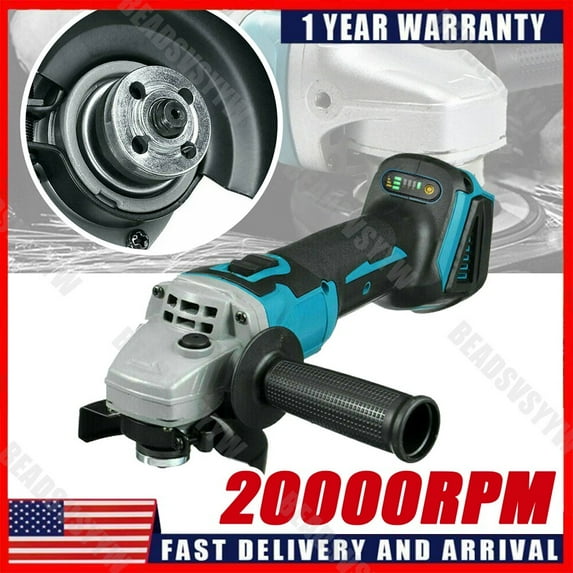 125mm Cordless Brushless Cordless Angle Grinder Tool Bare For 18V ...