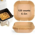 125pcs Air Fryer Paper Liner, Non-stick Disposable Baking Paper, Oil ...