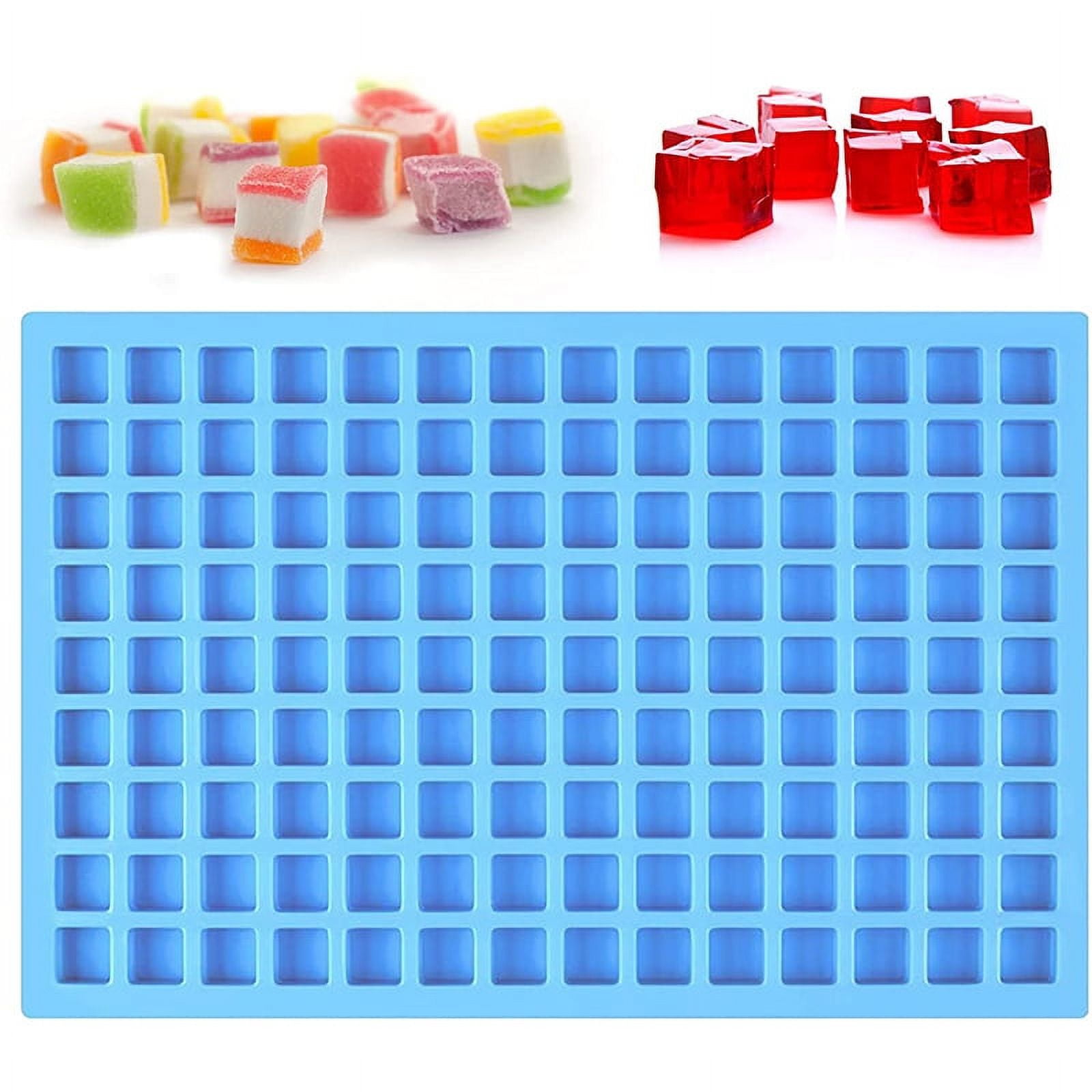126 Cavity Square Candy Molds Silicone Mold for Hard Candy Chocolate ...