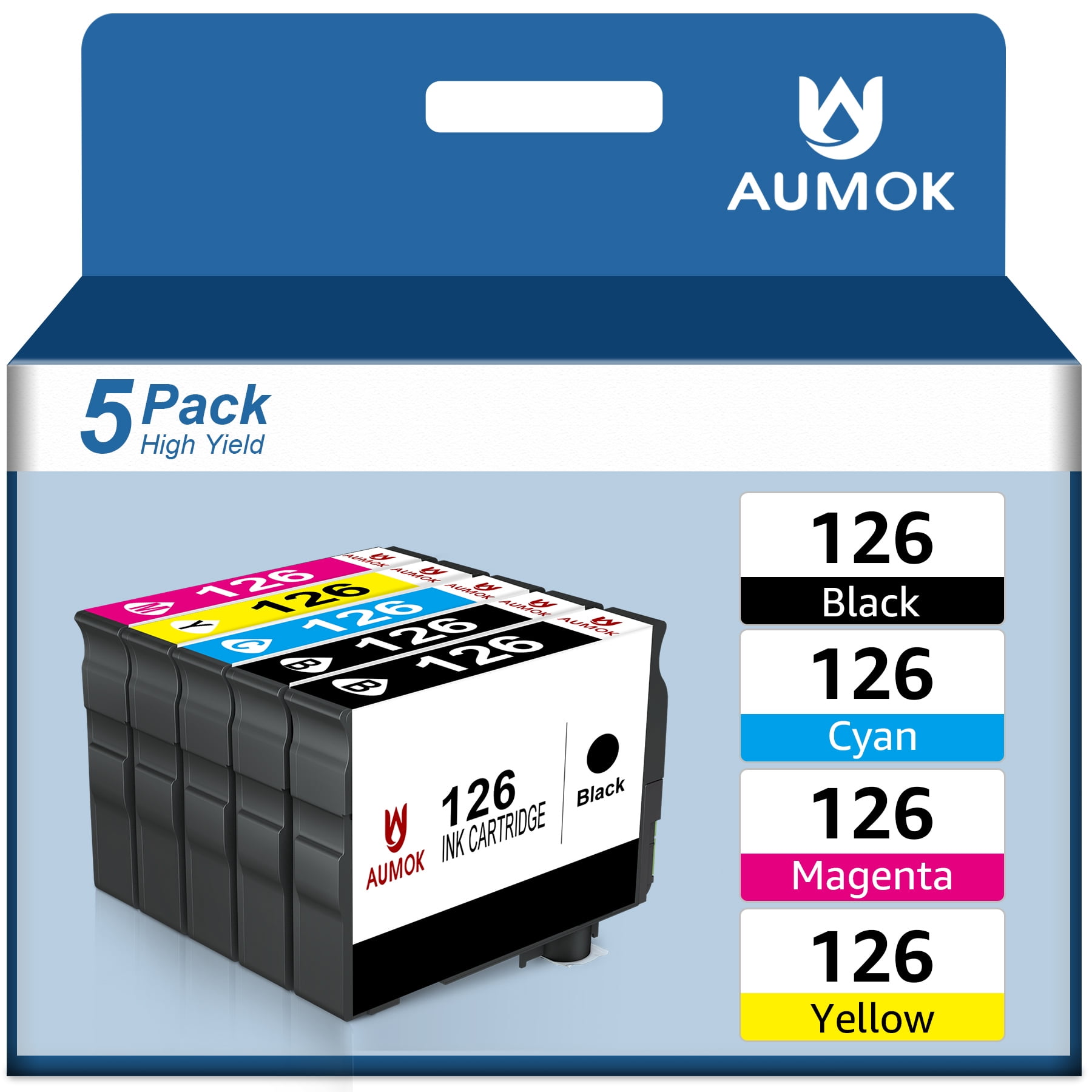 126 Ink Cartridges for Epson 126 XL T126 to Use with Workforce 435 520 ...