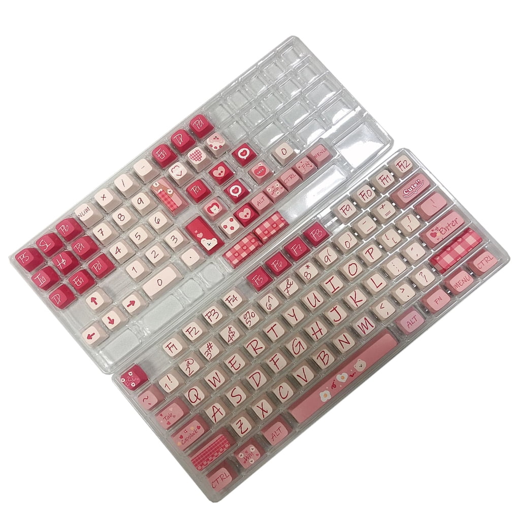 126 Keys/set MDA Profile Chocolate Bear Keycap For Mechanical Keyboard ...