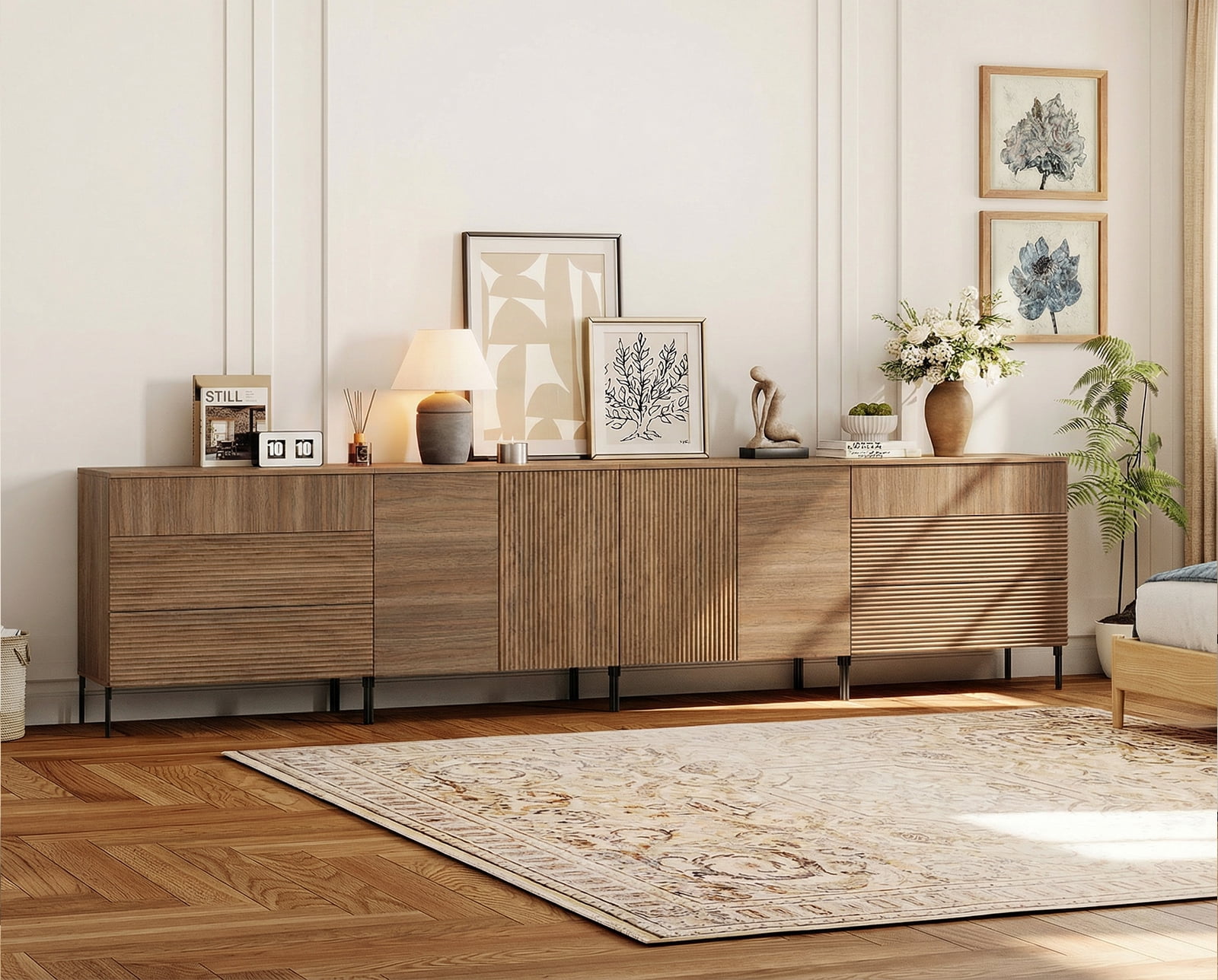 Modern Reeded Dresser Set - Dresser units for retail - Walmart Business ...