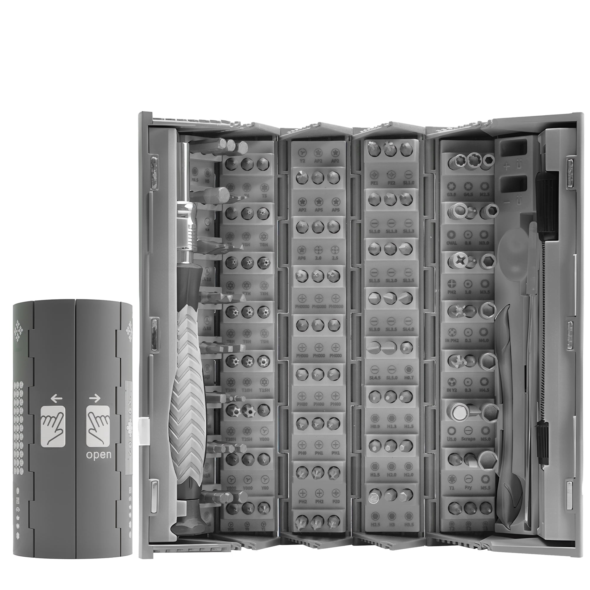 126-in-1 Precision Electronics Repair Kit with Bamboo Roll Case ...