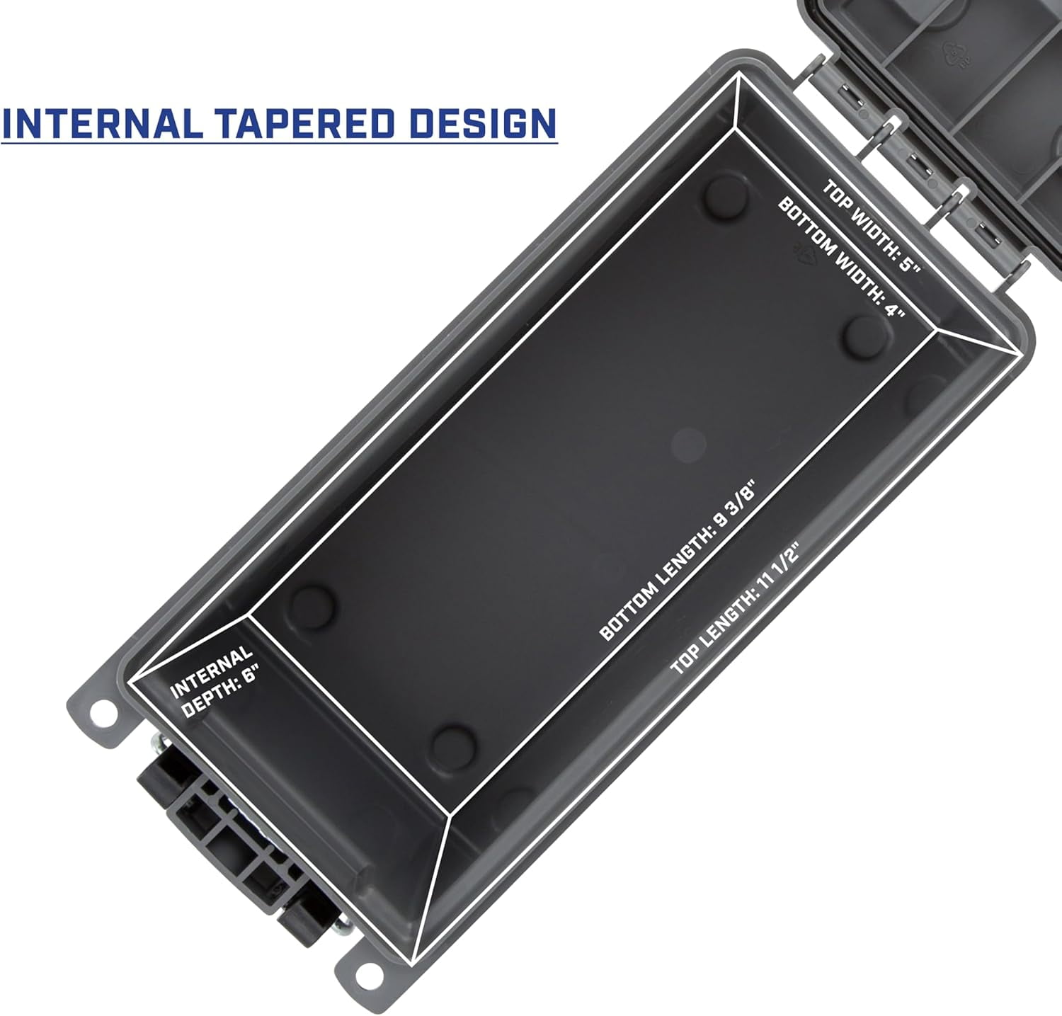 12628 Ammo Storage Box, Stackable .30 Cal Field Boxes, Water and Dust ...