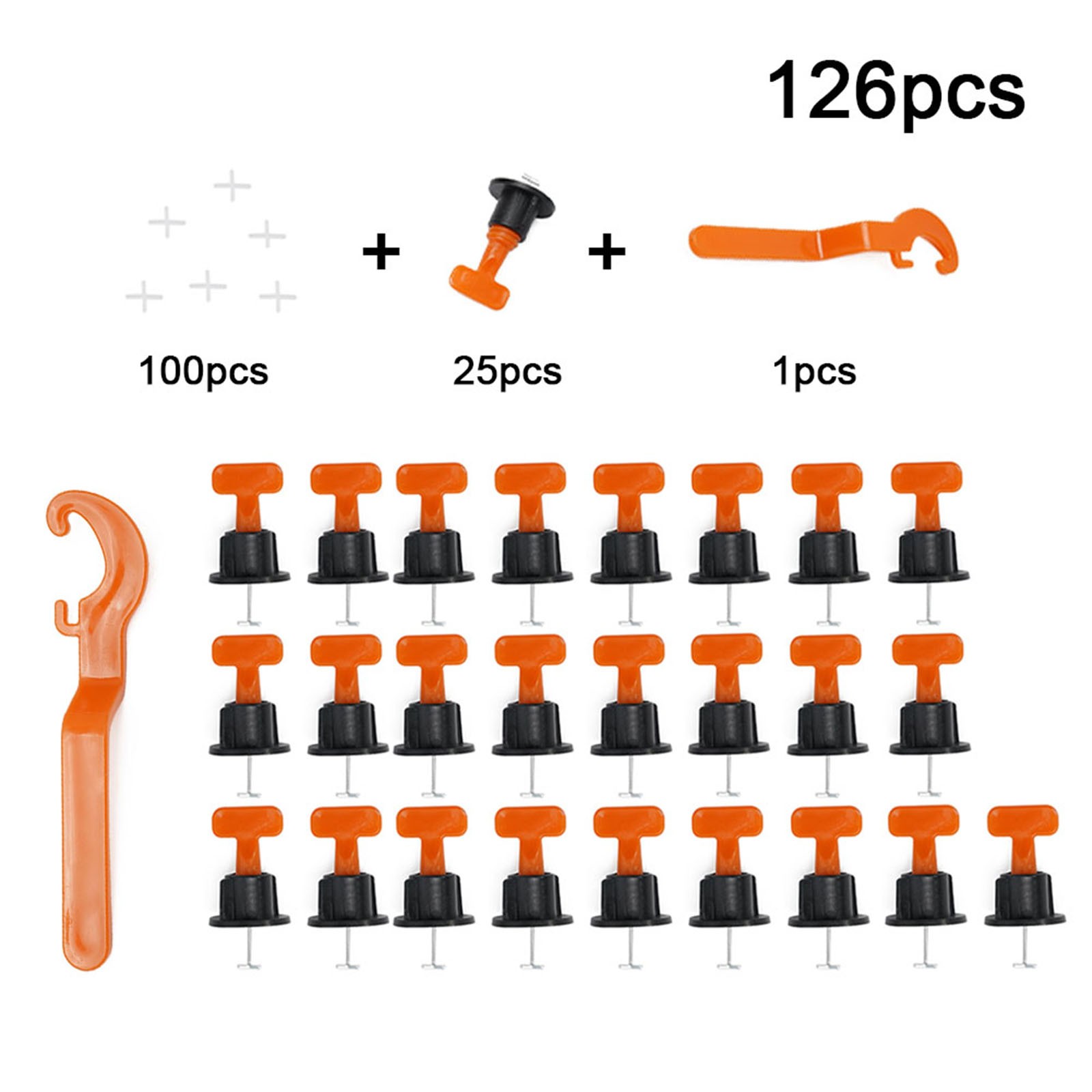 126X Reusable Tile Leveling System Wall Floor Tile Leveler Spacers With ...