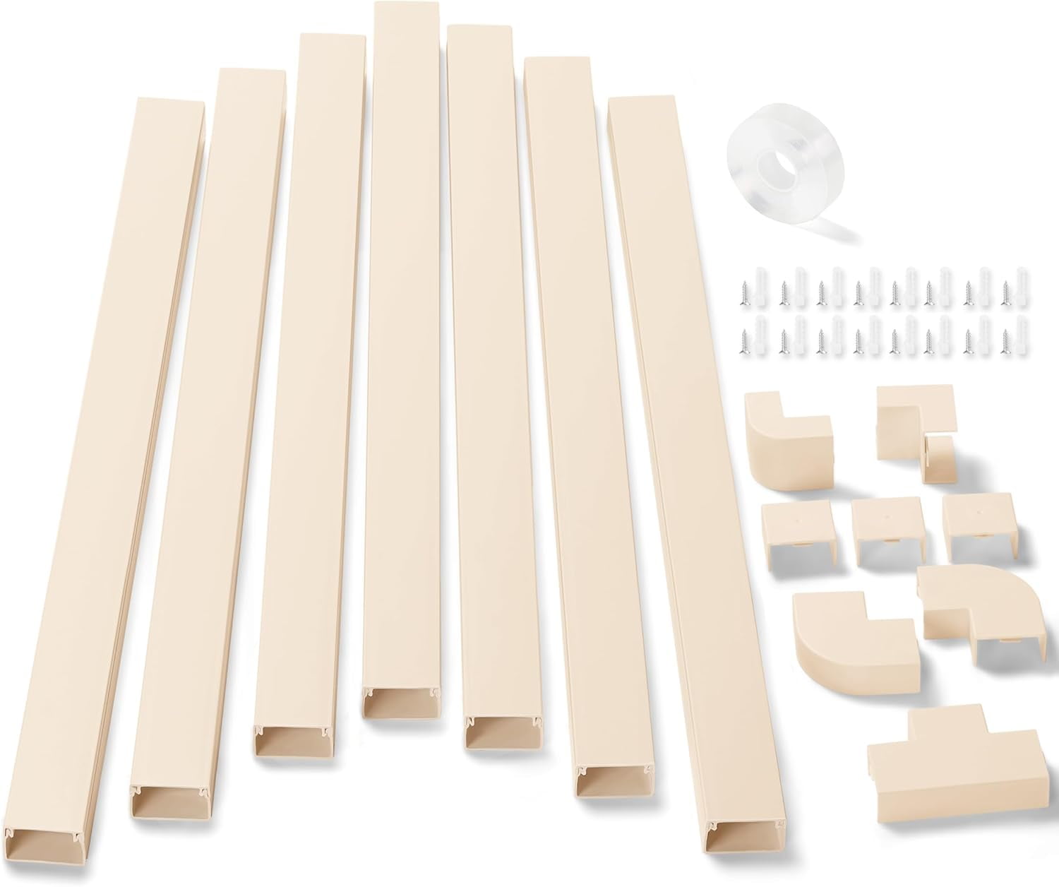 126in Cord Hider Kit, Wire Hiders for TV on Wall, Paintable Cable ...