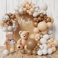 126pcs Bohemian Balloon Garland Kit for Gender Reveal - Bear-Themed ...