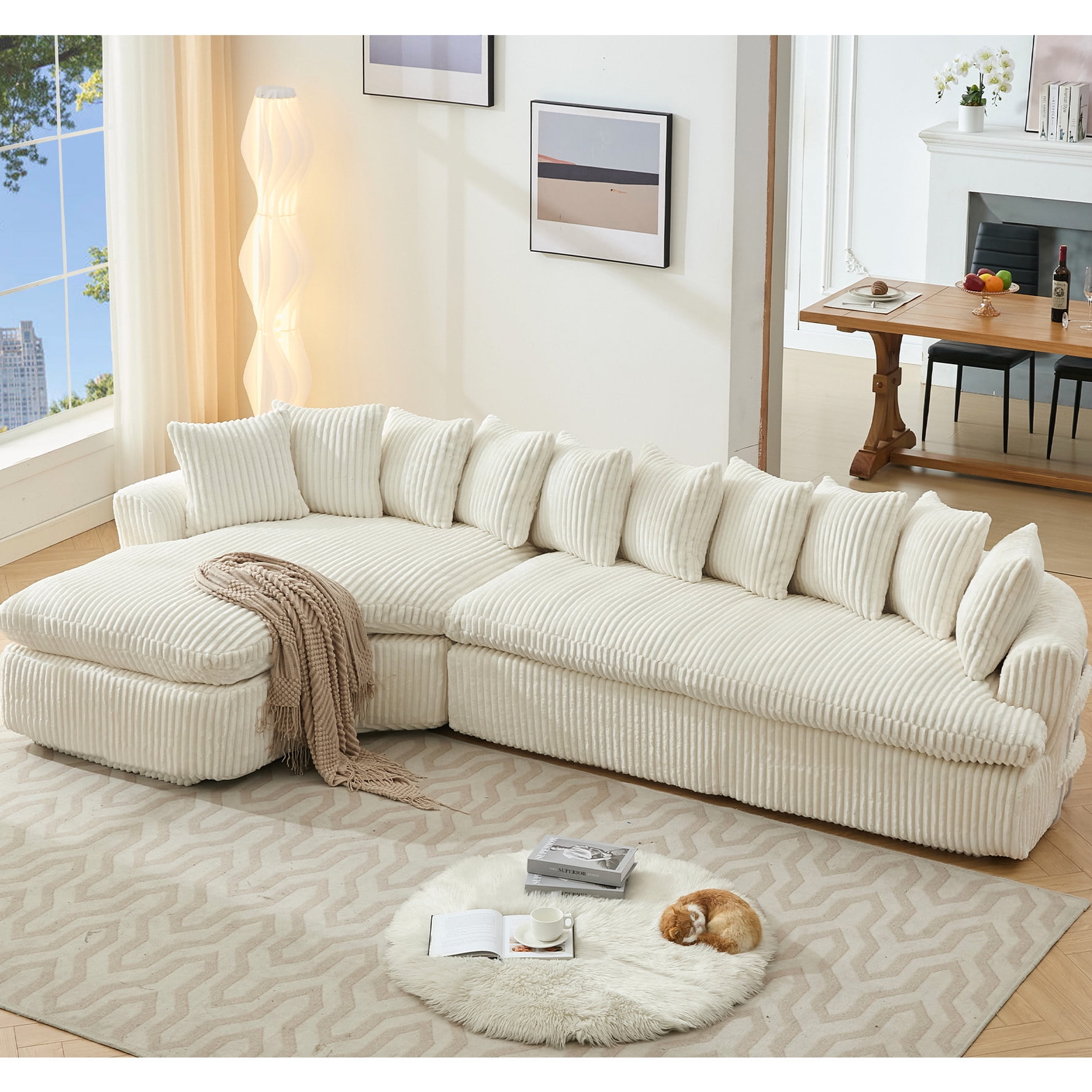 127" Large - High - Resilience Foam & Spring Support - Primary Living ...