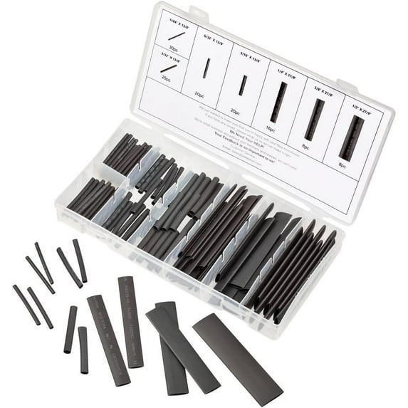 127 Pieces Assortment Heat Shrink Tube Wire Wrap Kit Electrical ...