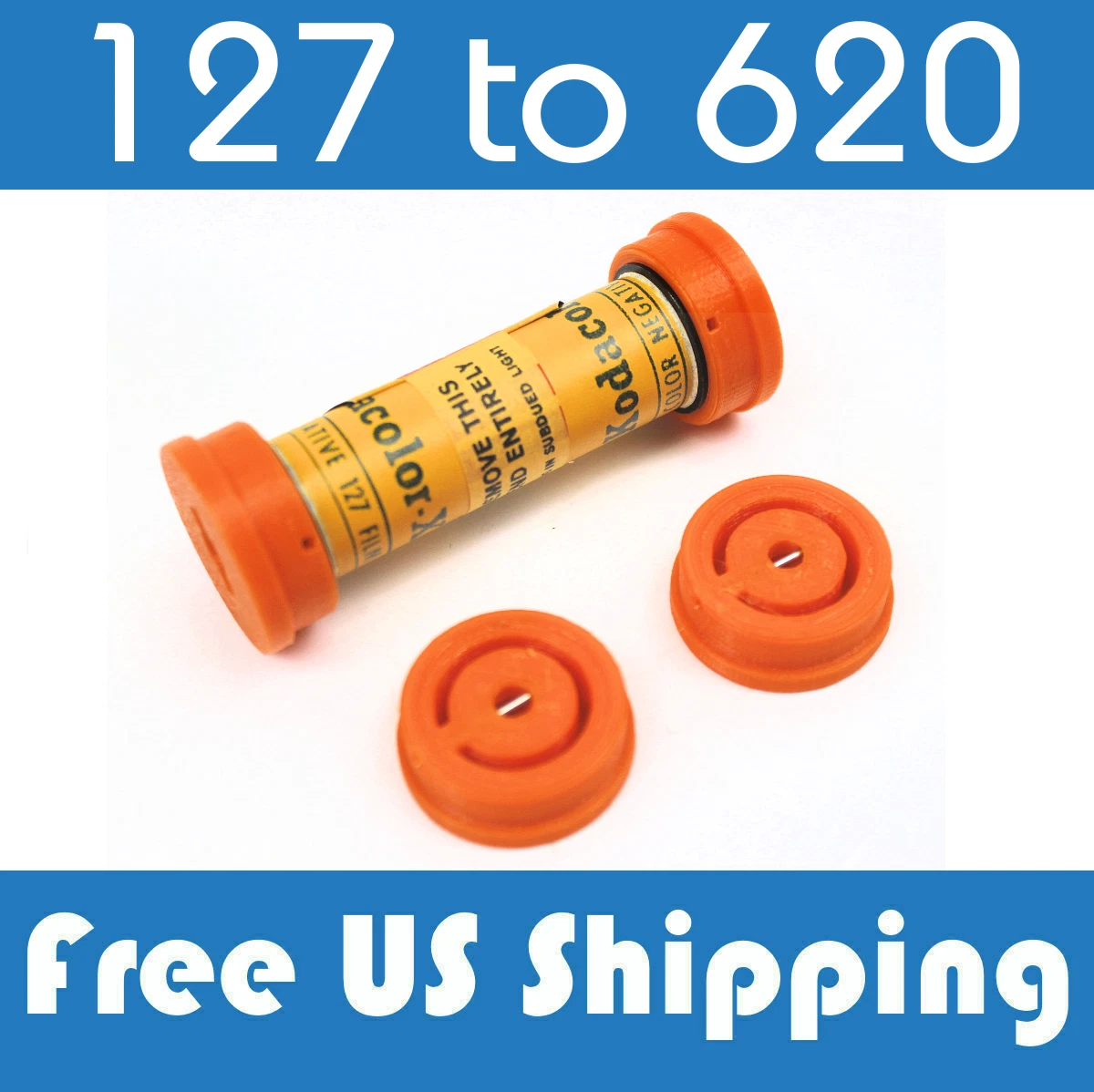 127 To 620 Medium Format Roll Film Camera Spool Adapter Set/ Kit 4Pcs ...