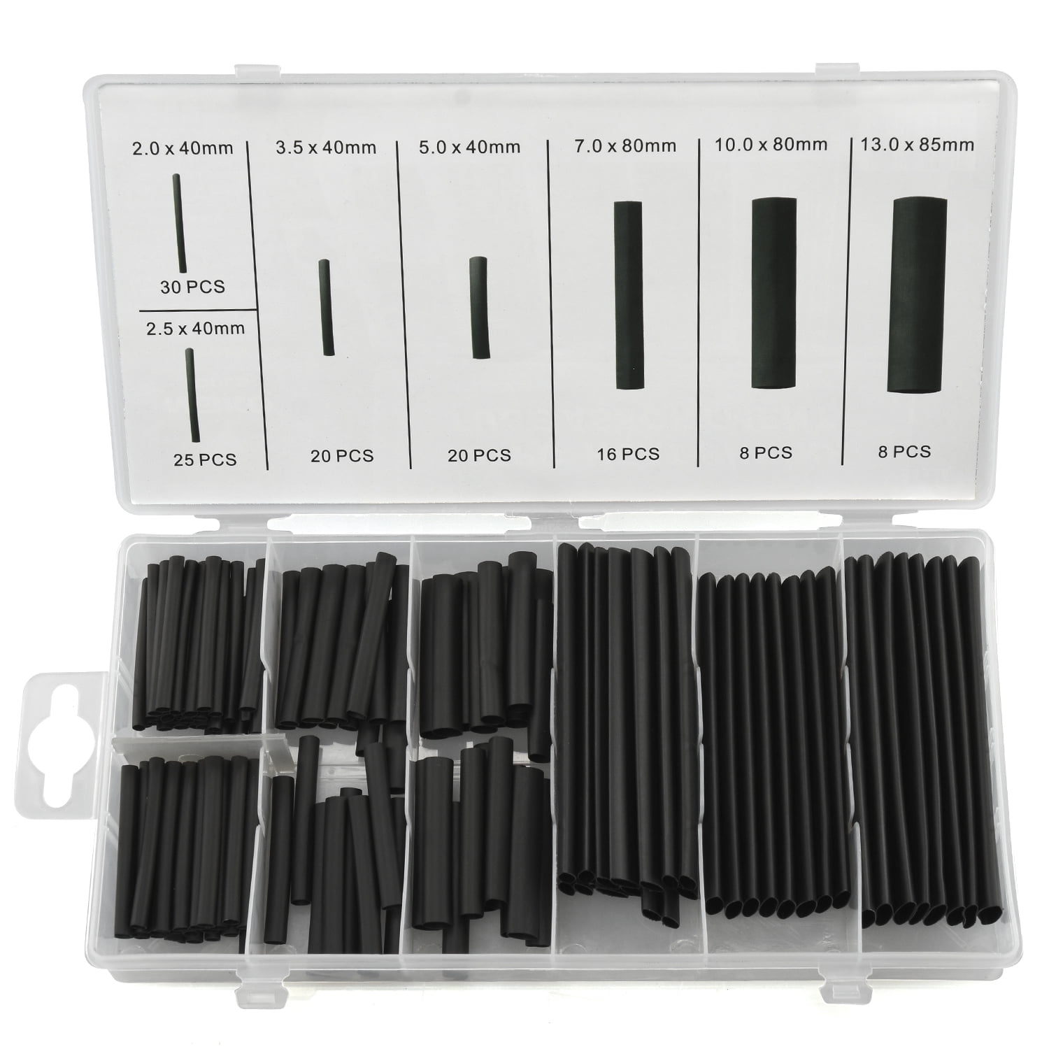 127 pc Heat Shrink Wire Wrap Assortment Set Tubing Electrical ...